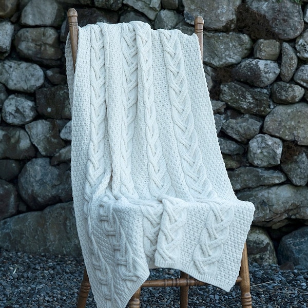 Aran Blanket - Etsy