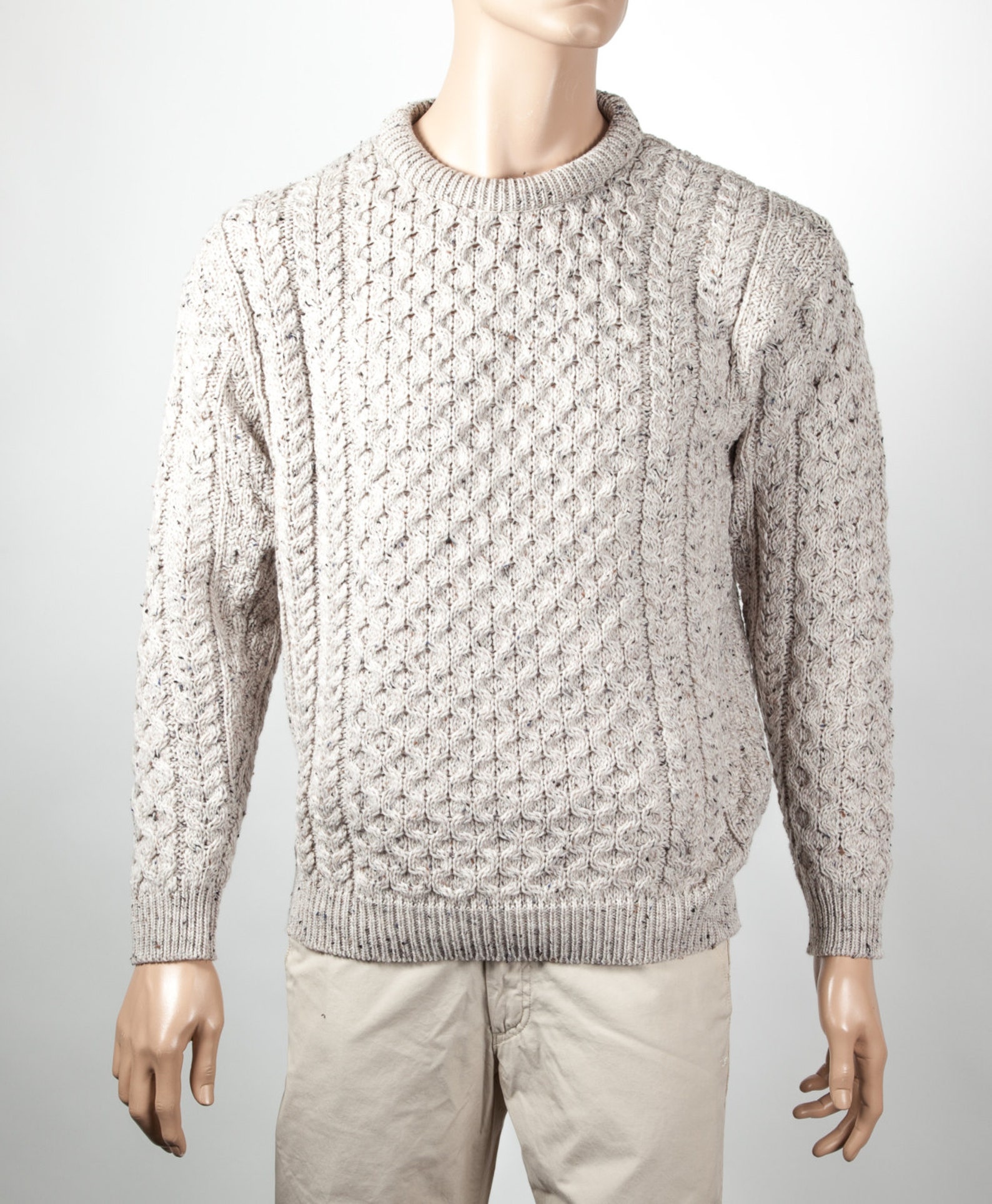 Traditional Aran Sweater Irish Fisherman Sweater100% Soft - Etsy