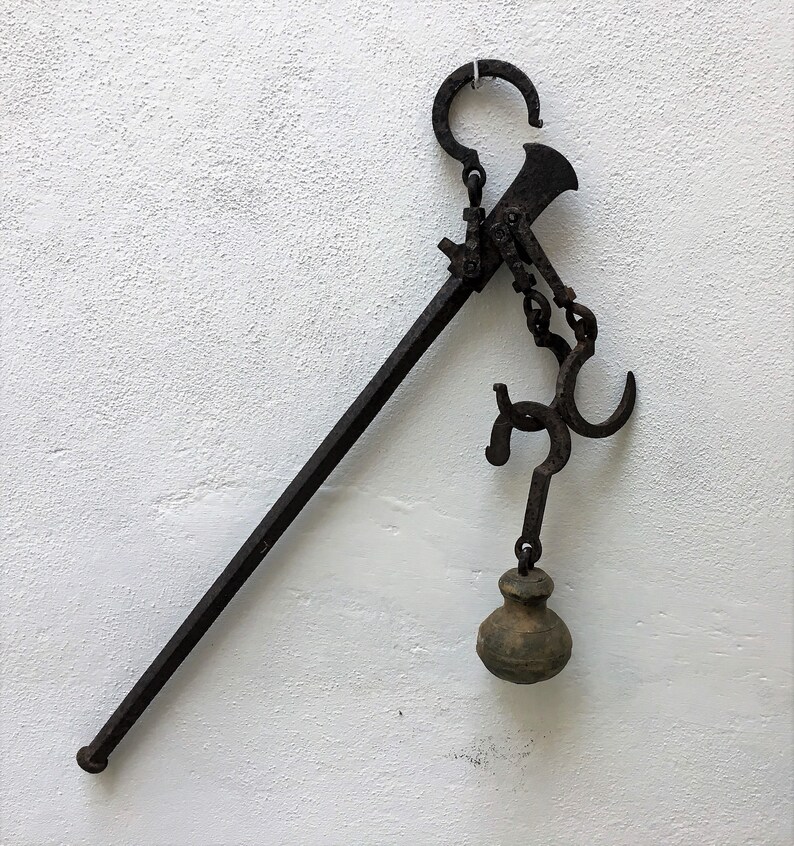 Antique Heavy Cast Iron Balancing Weight Scale Stadera - Etsy