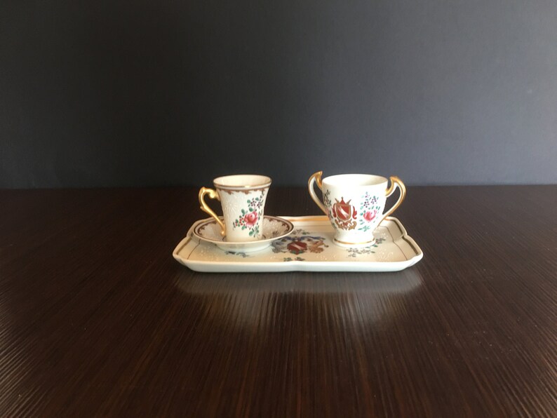Limoges Hallmark Coffee Set One Person Cup Tray Sugar Bowl - Etsy