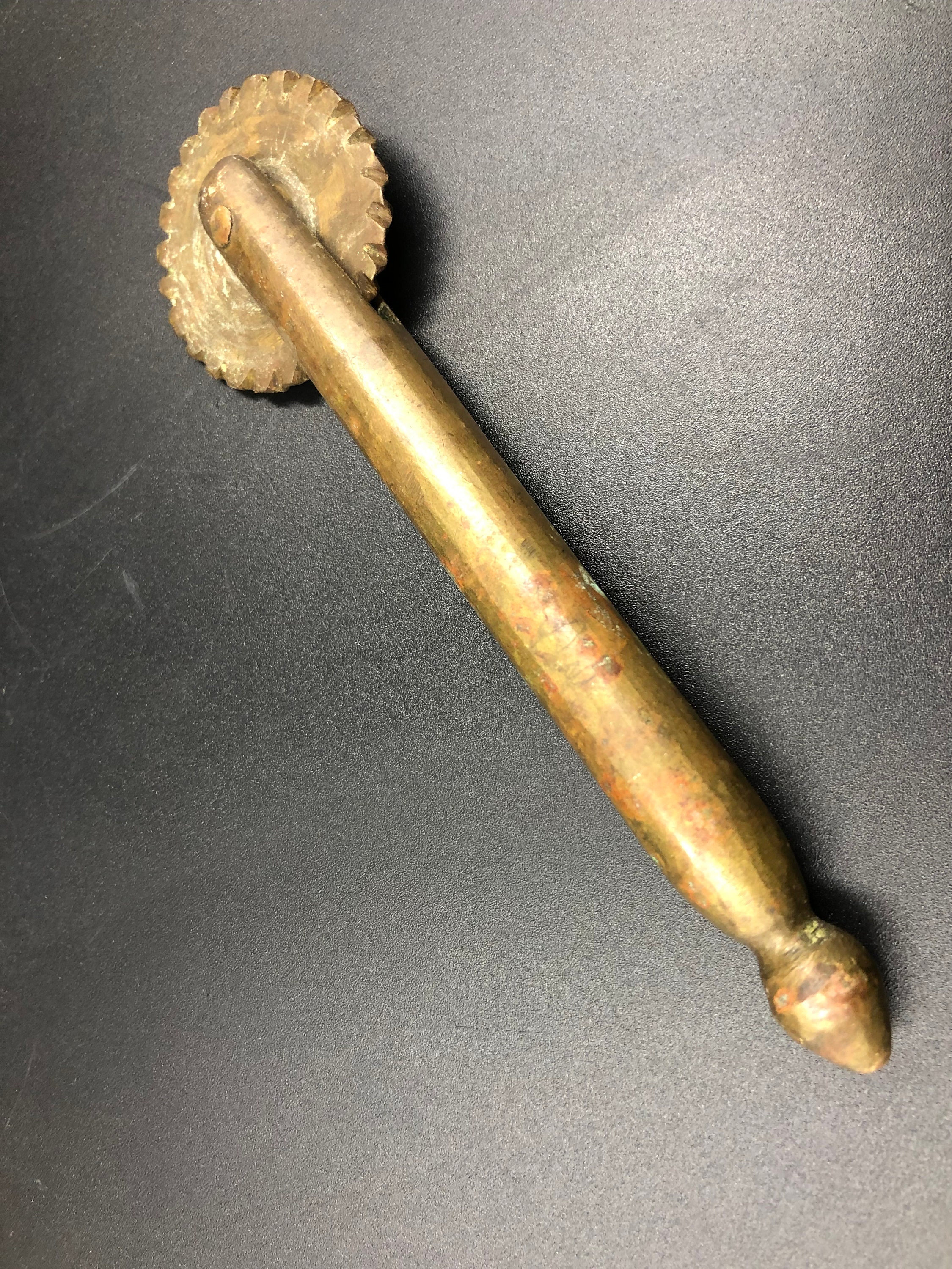 Rare Antique Solid Golden Brass Wheel Ravioli Dough Cutter - Etsy