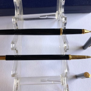Set 2 Black Lacquered Ballpoint Pens Harrison Vintage 1980s Boxed - Etsy