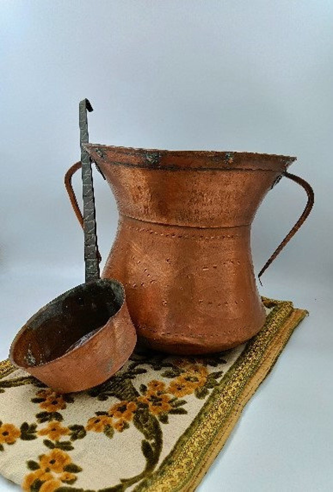 Antique Italian Conca Abruzzese+ Ladle Early XX Century - Etsy