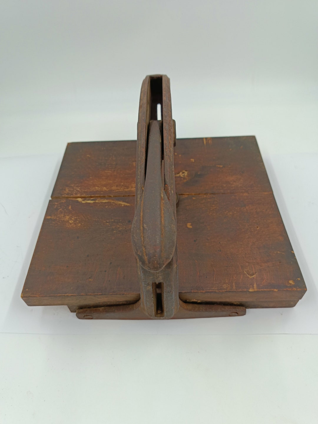 Rare Antique Bookbinding? Press Cast Iron Wood - Etsy