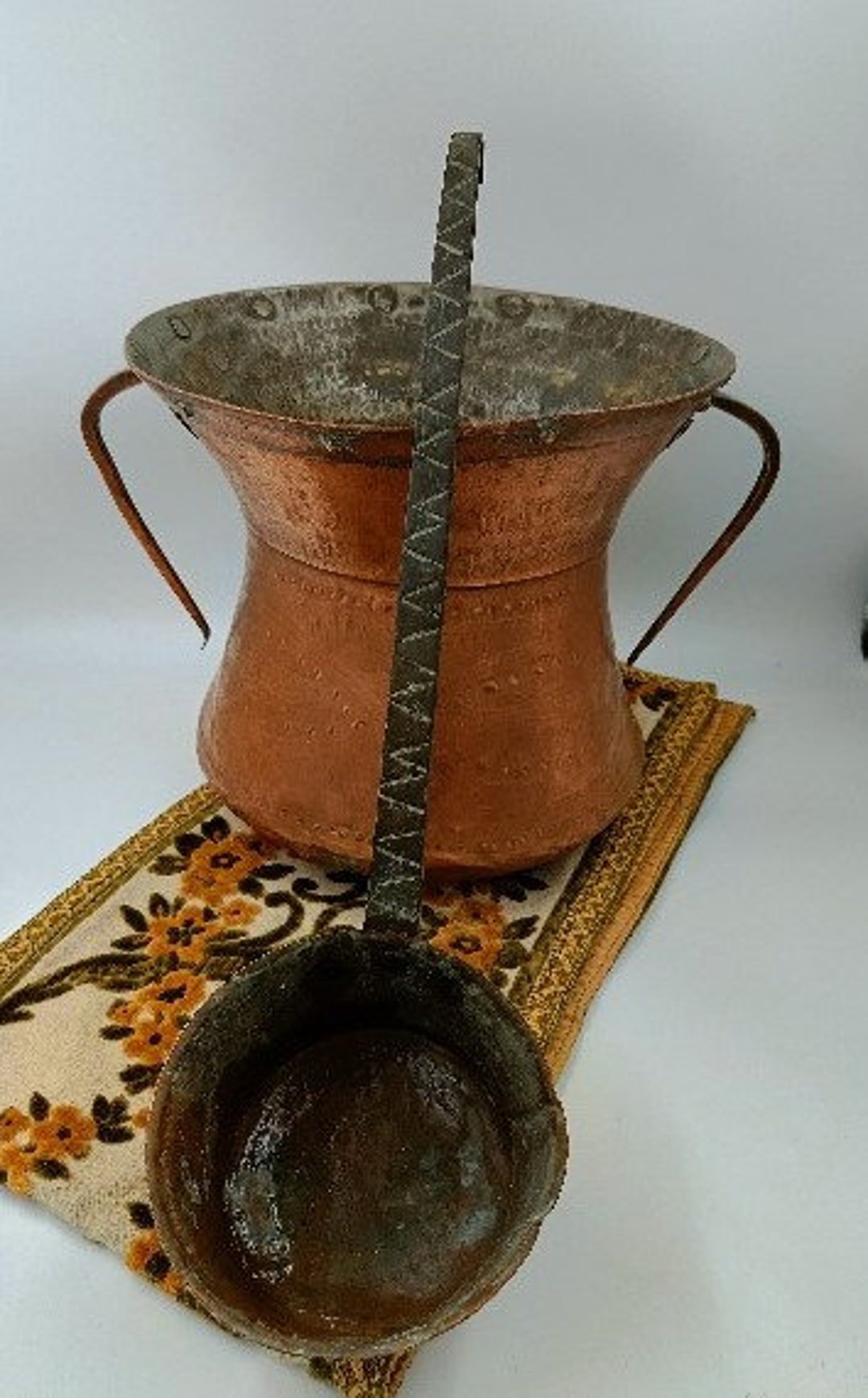 Antique Italian Conca Abruzzese+ Ladle Early XX Century - Etsy