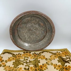 Large XIX Century Rustic Italian Silvered Copper Colander - Etsy