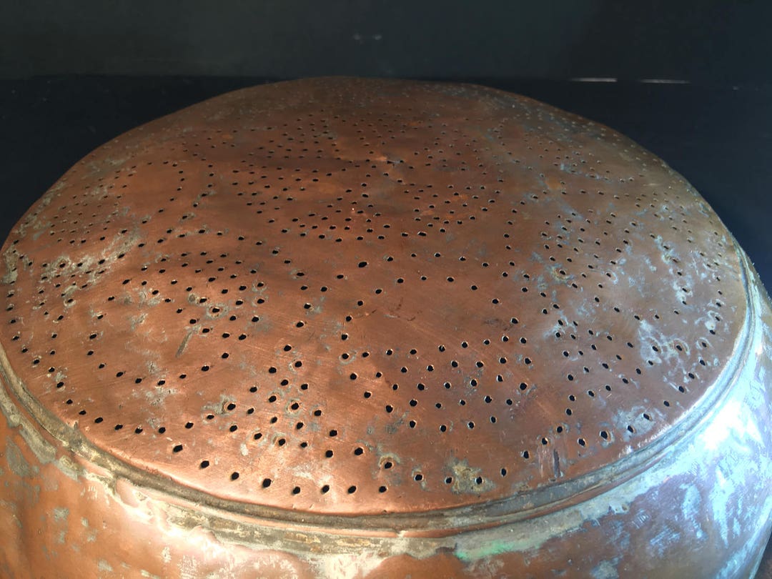 XIX Century Rustic Italian Handmade Copper Colander - Etsy