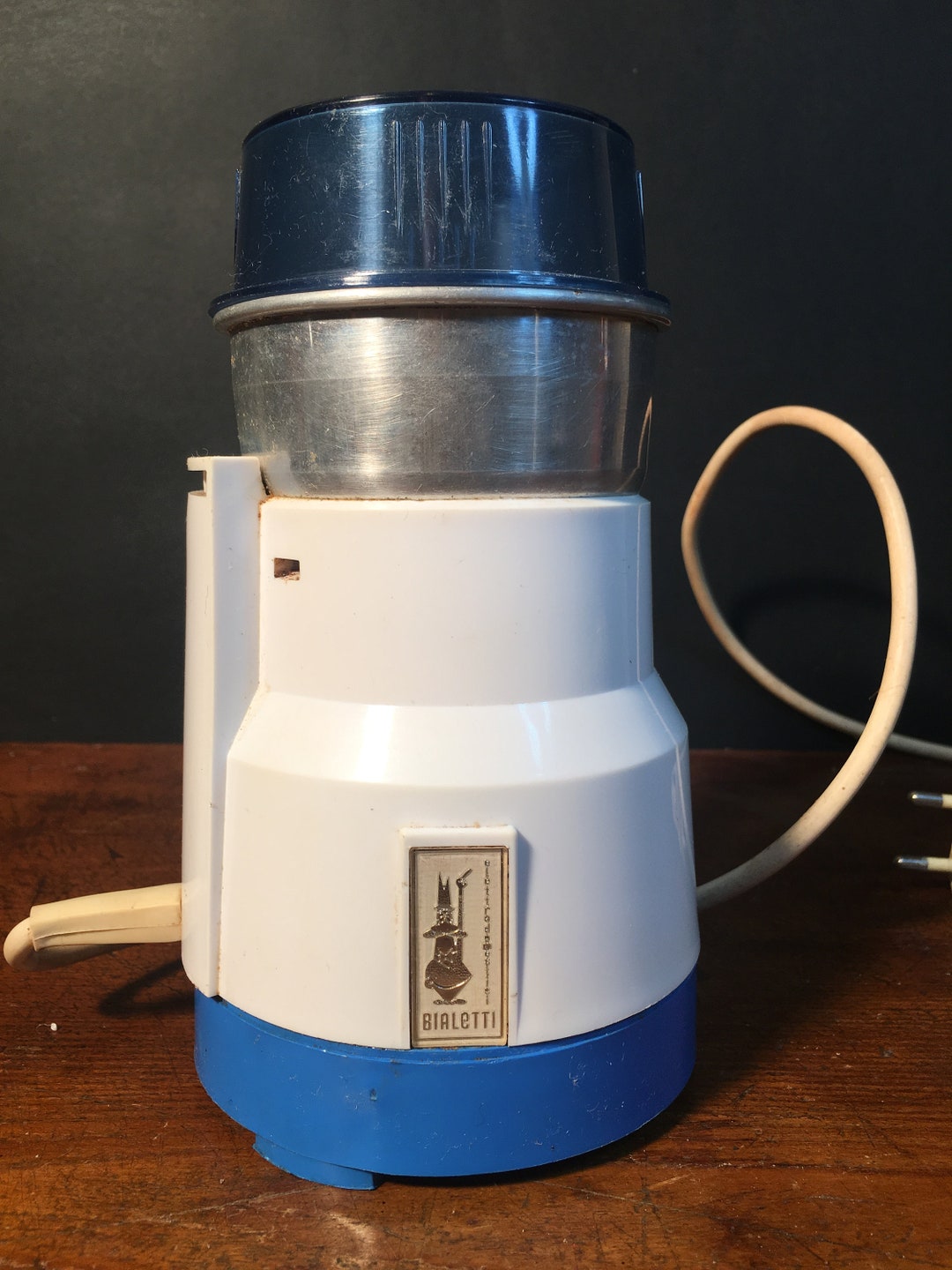 Bialetti Cruisinallo Coffee Grinder Mixer Vintage 1970s White&blue - Etsy