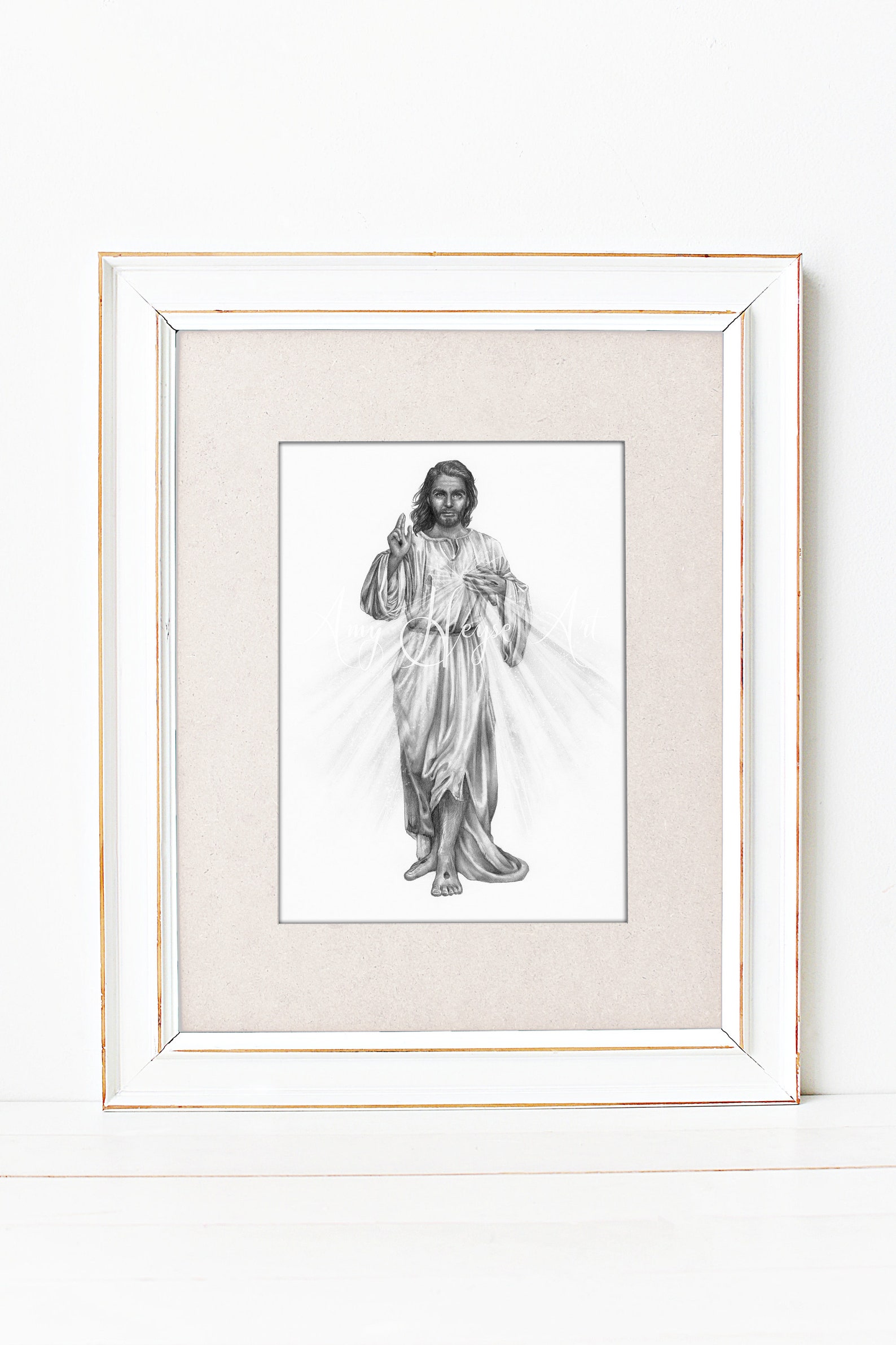 Divine Mercy Jesus Catholic Art Print 5x7" or 8x10" Unframed - Etsy