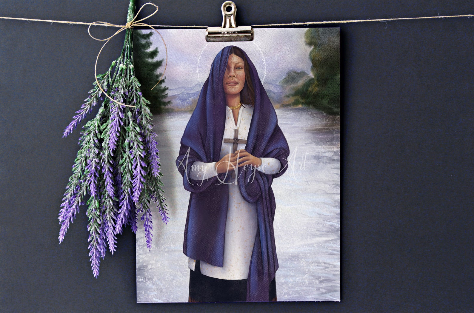 St. Kateri Tekakwitha Lily of the Mohawks Catholic Art Print | Etsy