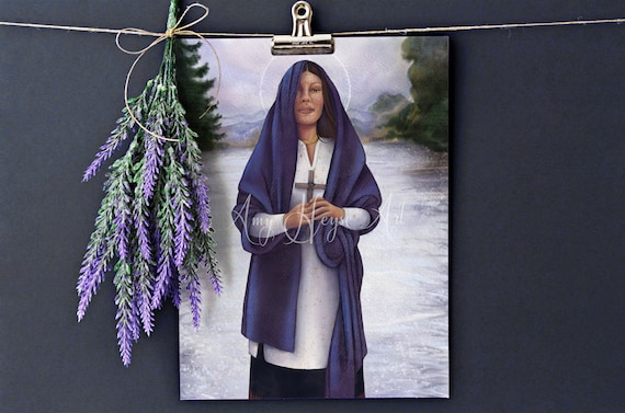 St. Kateri Tekakwitha Lily of the Mohawks Catholic Art Print | Etsy