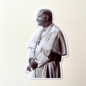 St. John Paul II, Pope JPII Catholic Vinyl Sticker - Etsy
