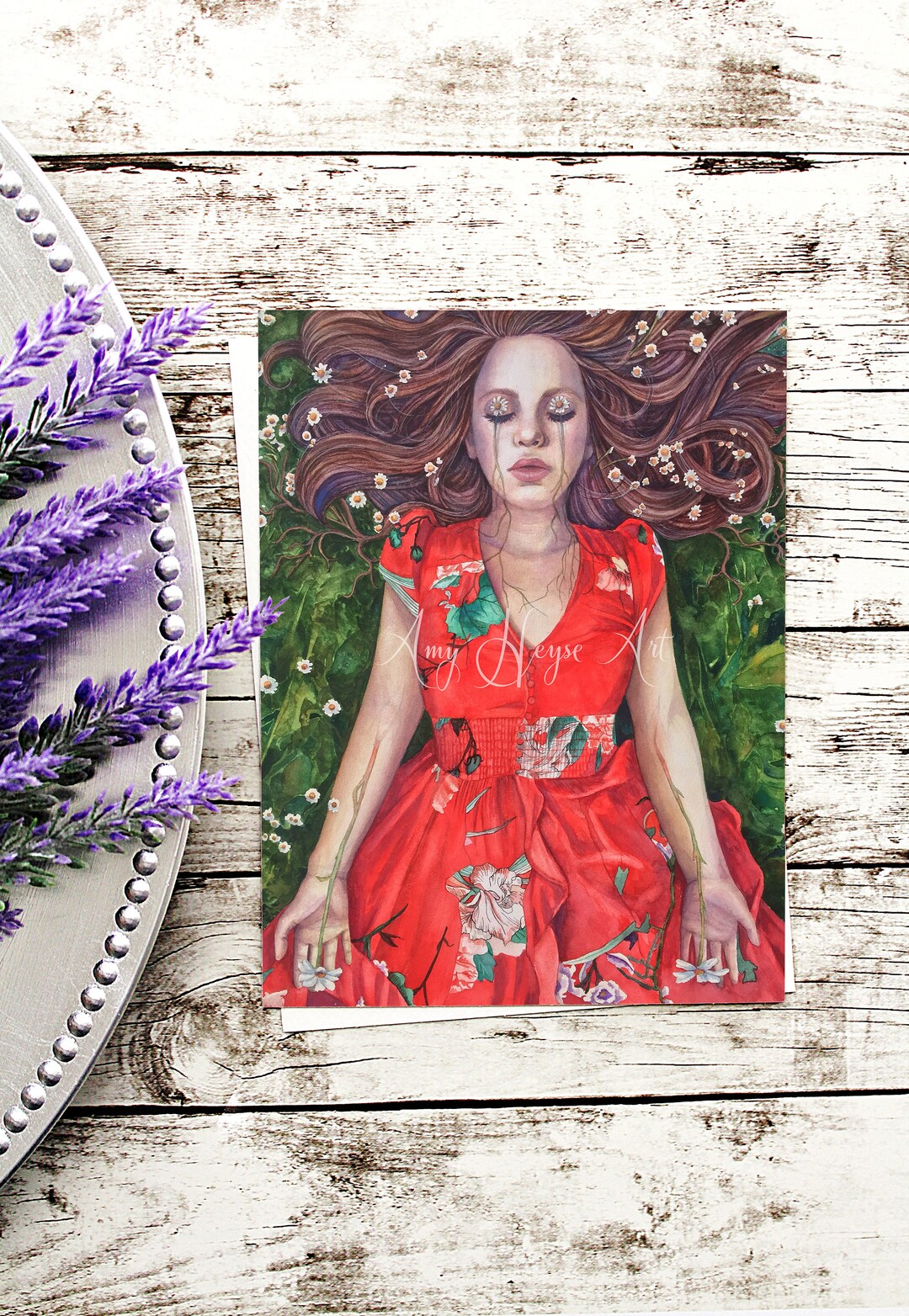 Talitha Koum, Little Girl Arise, Contemporary Catholic Watercolor Fine ...