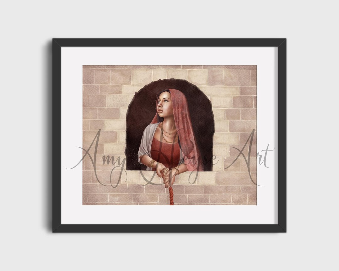 Rahab Illustration From the Jesse Tree for Families Book, Print 5x7" or ...