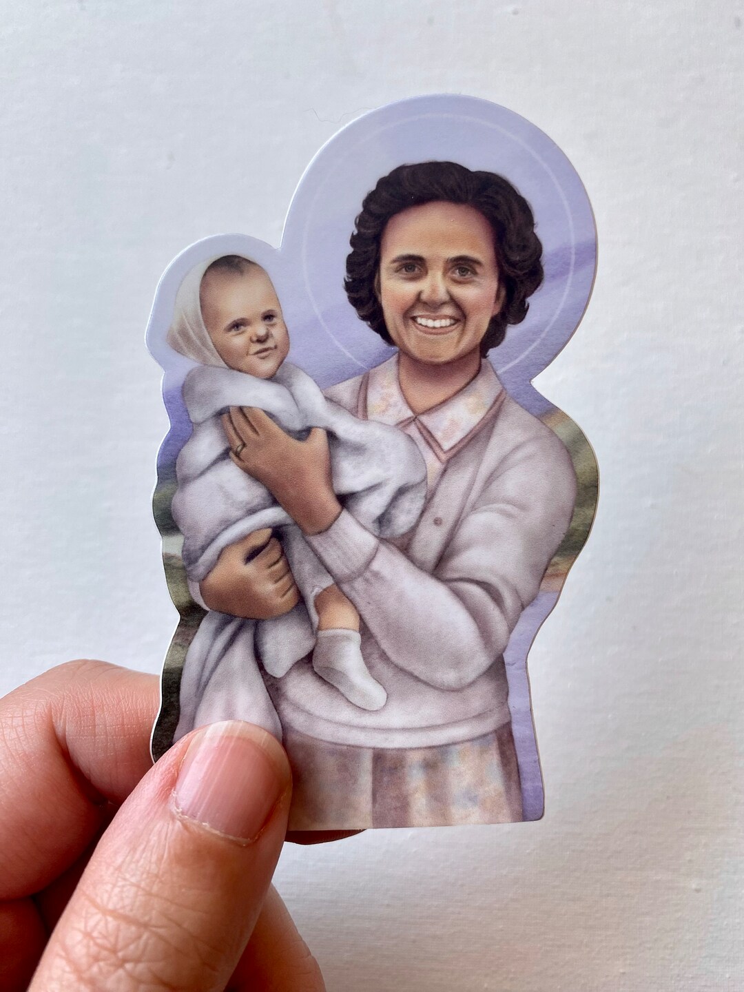 St. Gianna Molla Catholic Vinyl Sticker - Etsy