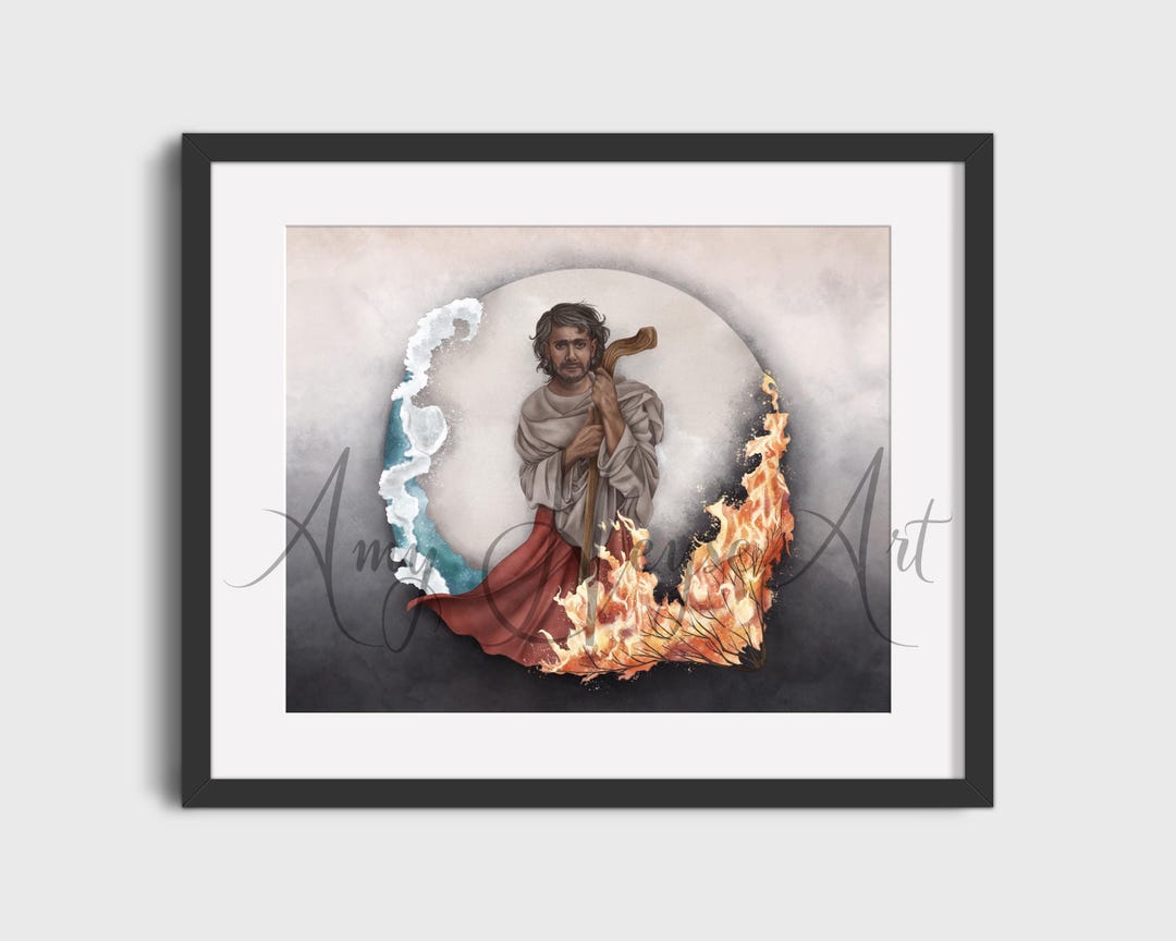 Moses Illustration From the Jesse Tree for Families Book, Print 5x7" or ...