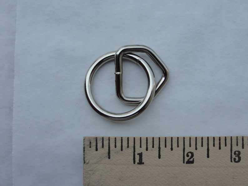 Medium Size Halter Ring D-ring Connected to O-ring Silver - Etsy
