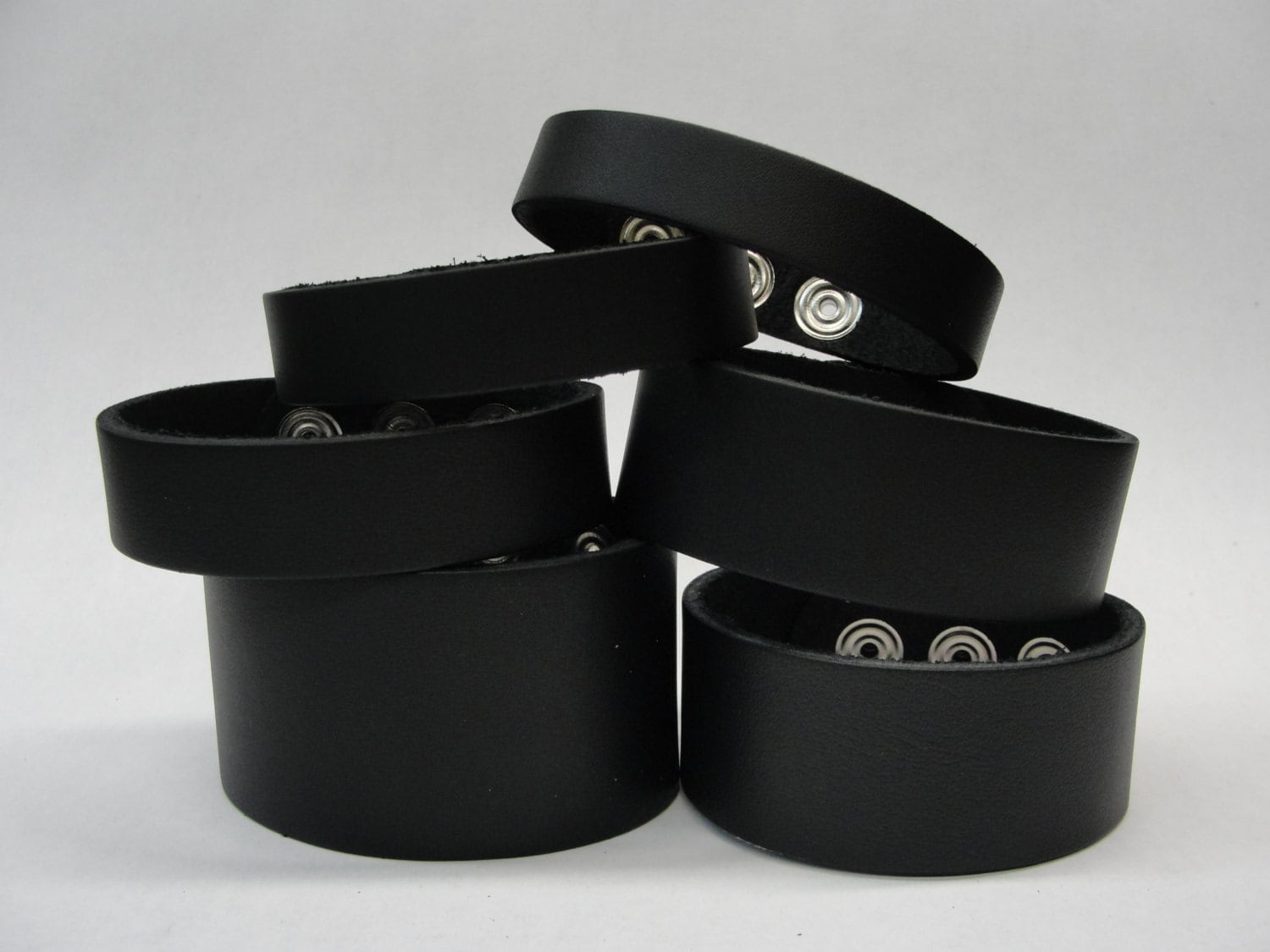 Custom Blank Bracelet Plain Thick Leather Wristband Cuff U.S.A. NYC ...