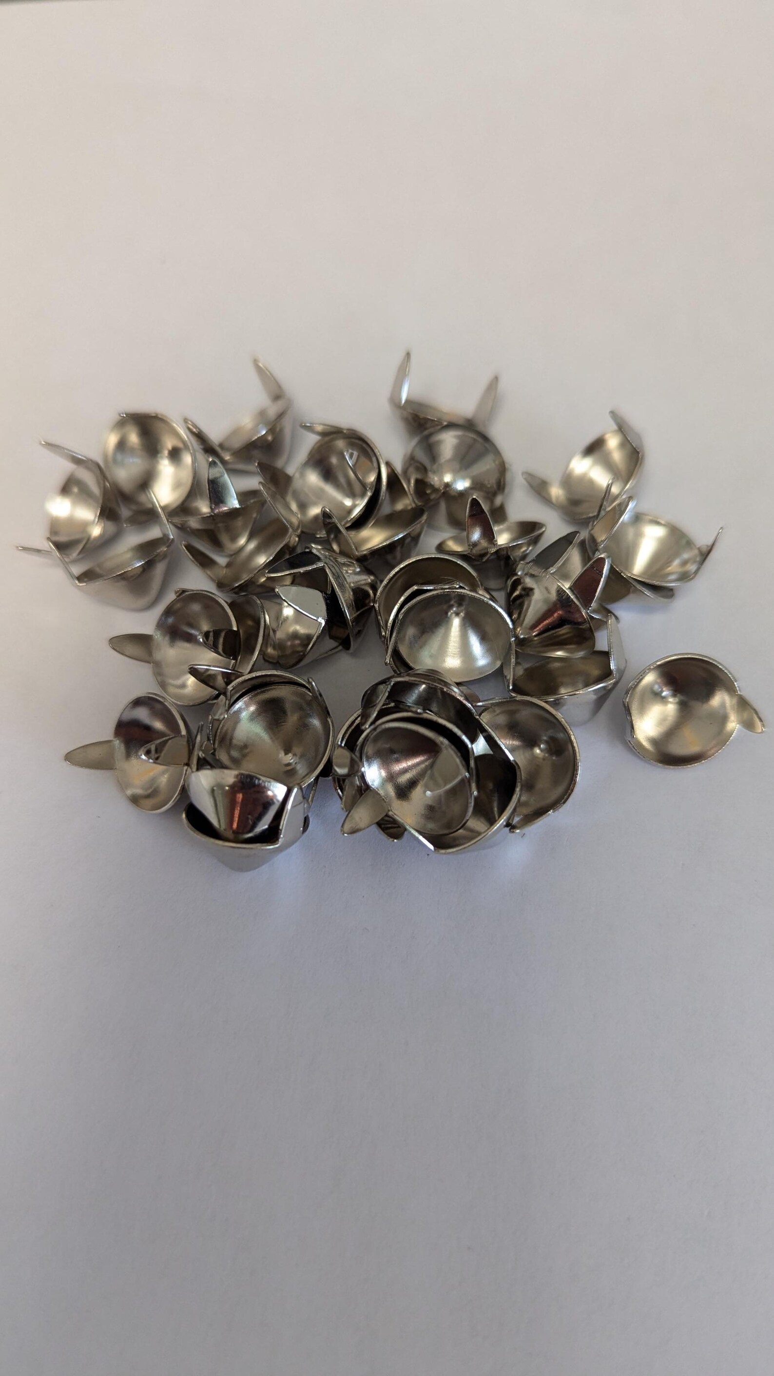 1/2" ( 25mm ) Conical Stud Made in USA US-77 Cone Studs Silver/chrome ...