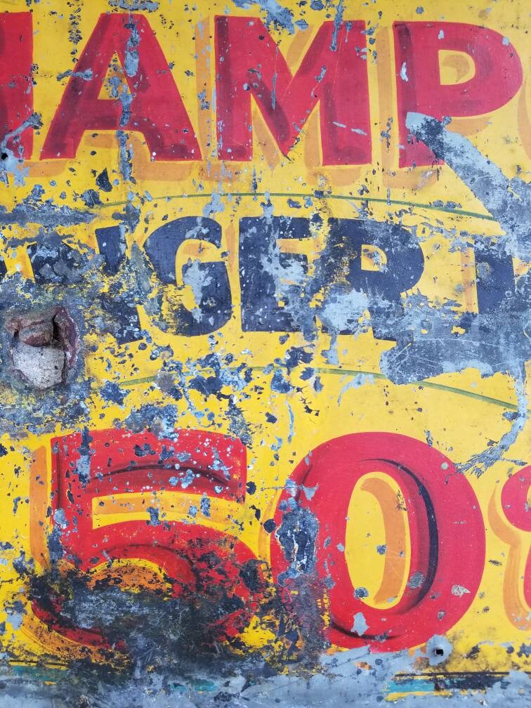 Antique Hand Painted Barber/salon Sign - Etsy