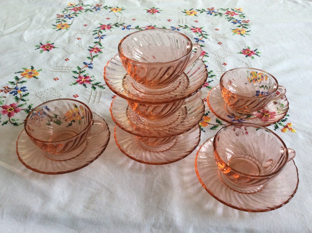 Arcoroc Cups From the 60's / Pink - Etsy