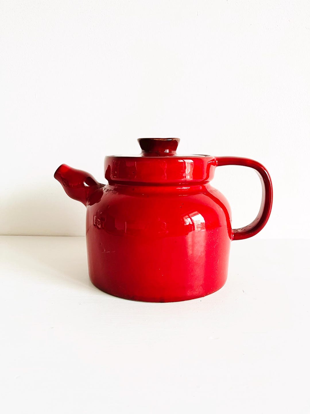 Large Red Teapot, Ceramic Teapot, 1970s Ceramic Teapot - Etsy