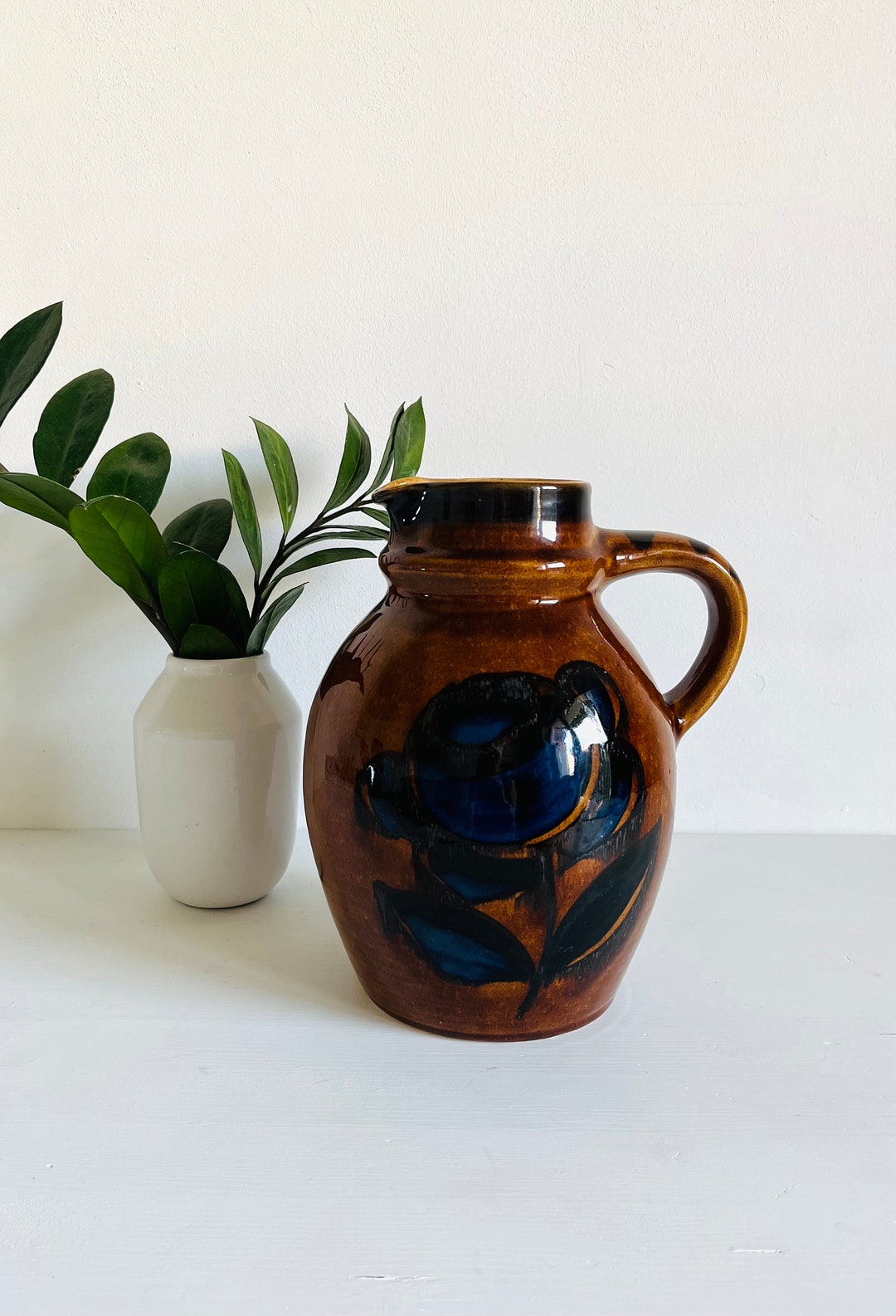 Large Decorative German Ceramic Jug by Waechtersbach 1950s - Etsy