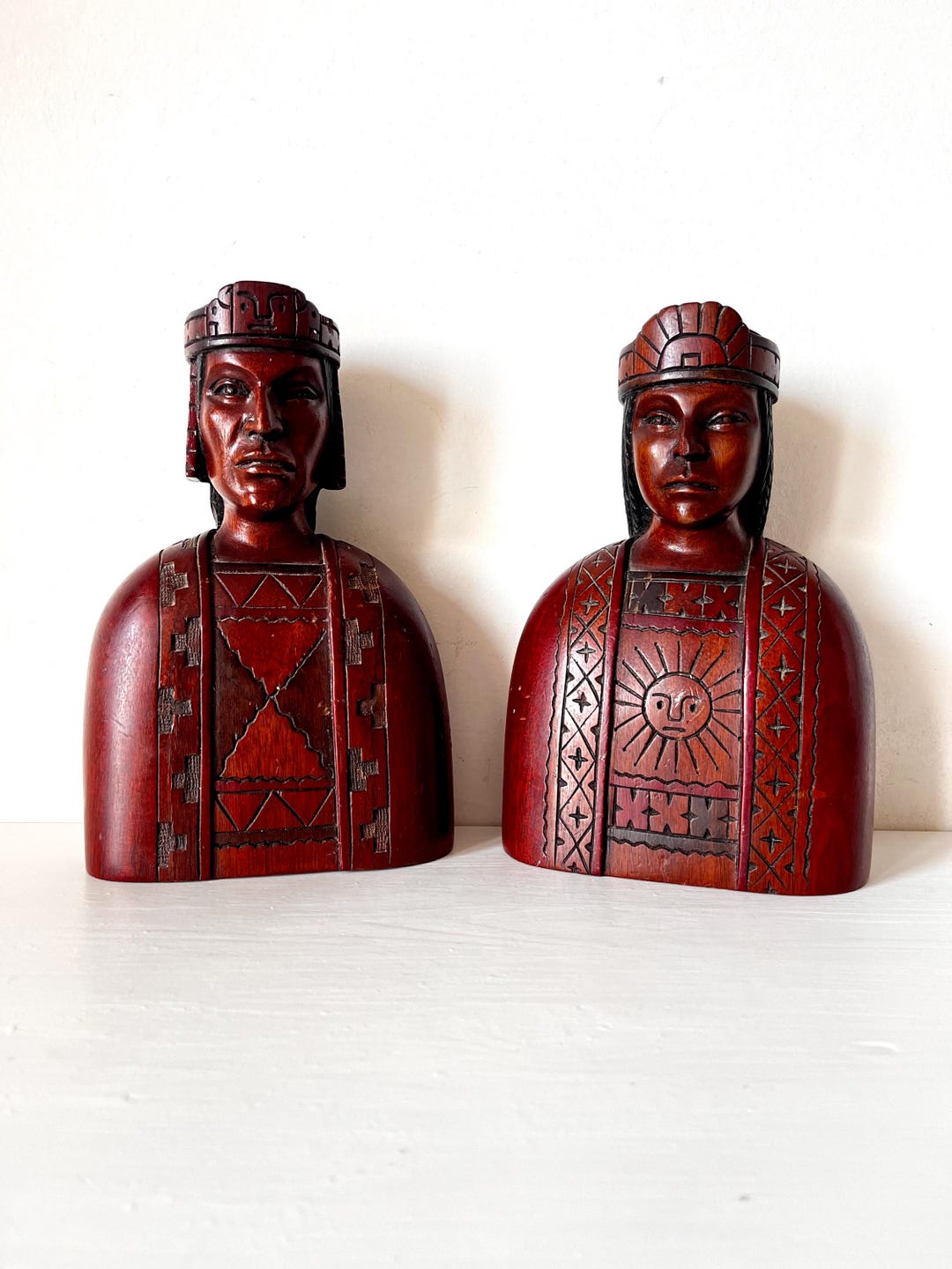 Hand-carved Wood Figures: 1950s Bolivian Tribal Art by Juan Ramirez - Etsy