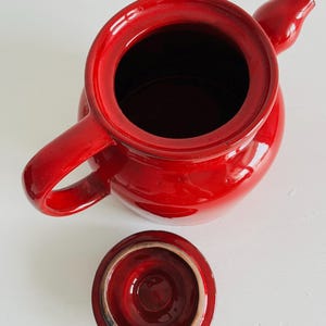 Large Red Teapot, Ceramic Teapot, 1970s Ceramic Teapot - Etsy