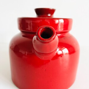Large Red Teapot, Ceramic Teapot, 1970s Ceramic Teapot - Etsy