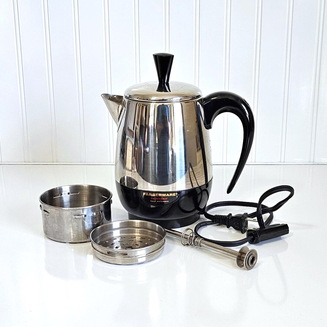 Vintage Farberware Coffee Maker, Superfast Coffee Pot, Chrome - Etsy
