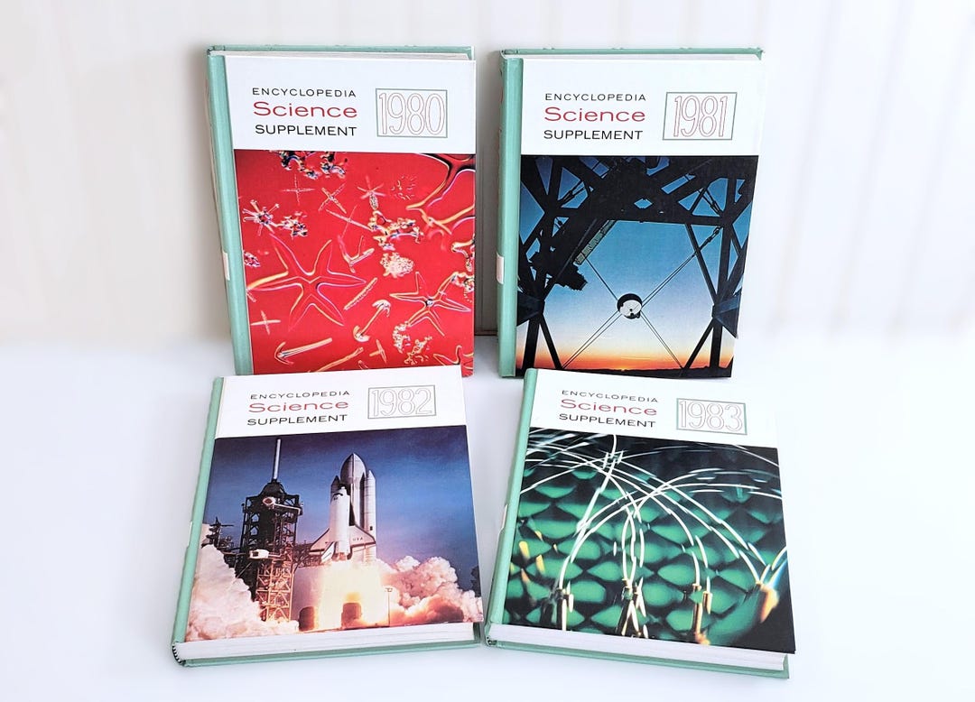 Vintage Science Encyclopedia Set: 1980s Science Supplement Books - Etsy