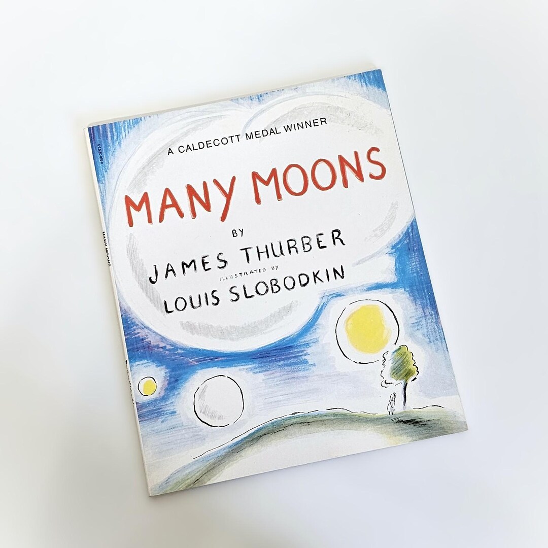 Vintage Children's Book Many Moons, James Thurber, Scholastic Book, Caldecott Book - Etsy