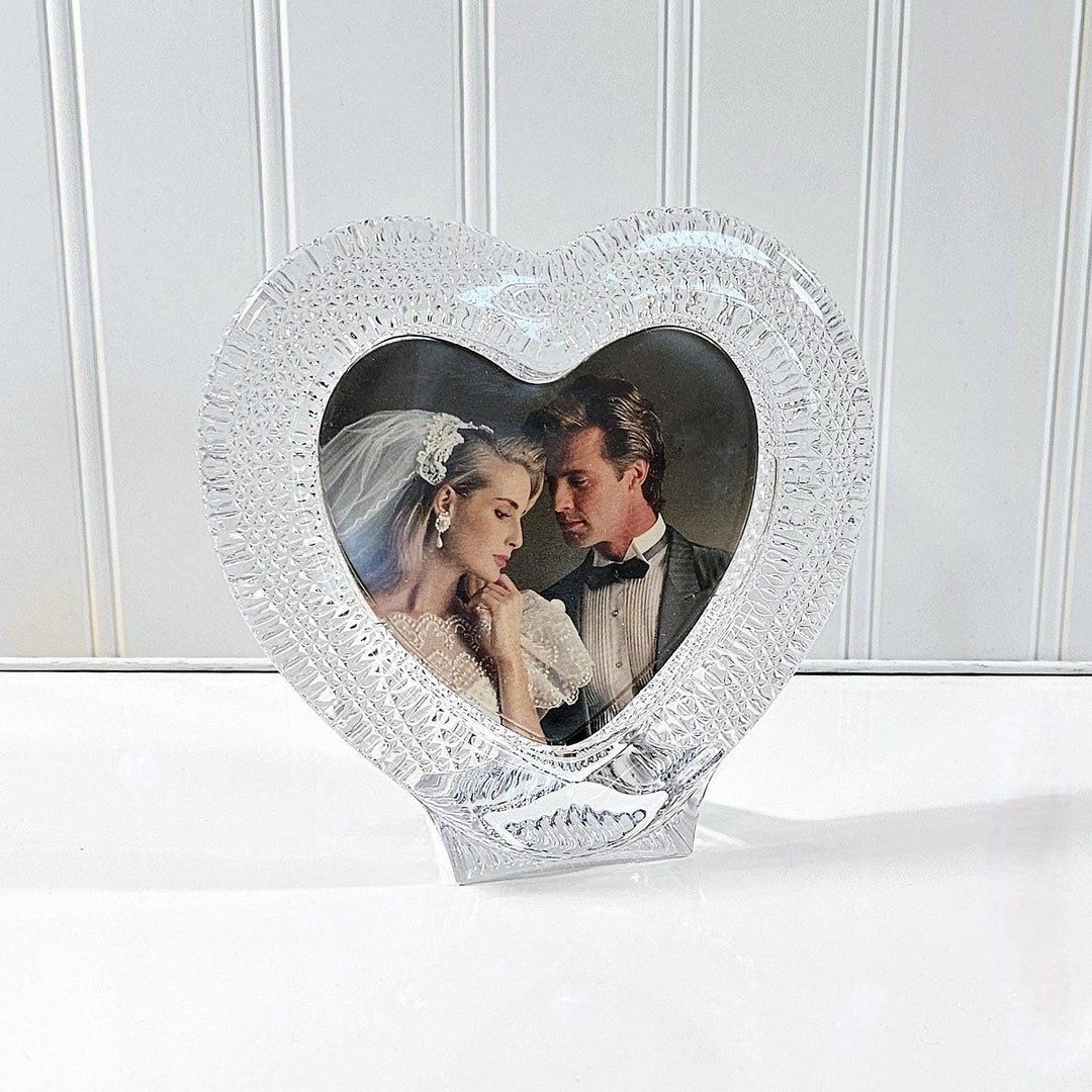Vintage Heart Shaped Glass Frame, Wedding Frame, Valentine Gift - Etsy