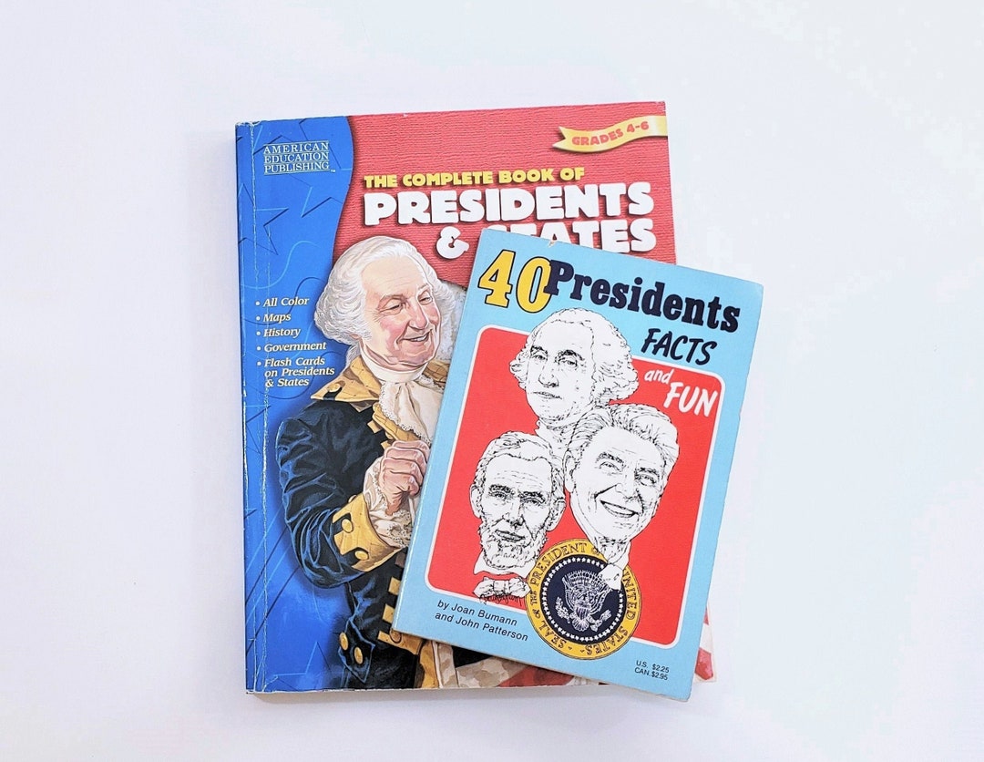 Vintage Children's Books Presidents and States Books 40 Presidents ...