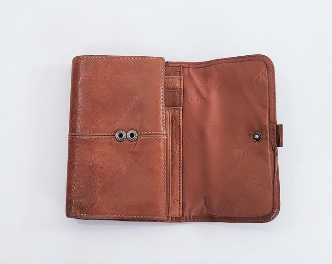 Vintage Fossil Wallet, Fossil Leather Wallet With Card Holders, Leather ...