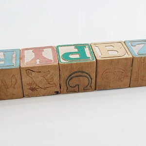 Vintage Block Welcome Sign, Alphabet Blocks, Wood Welcome Sign, Primary ...