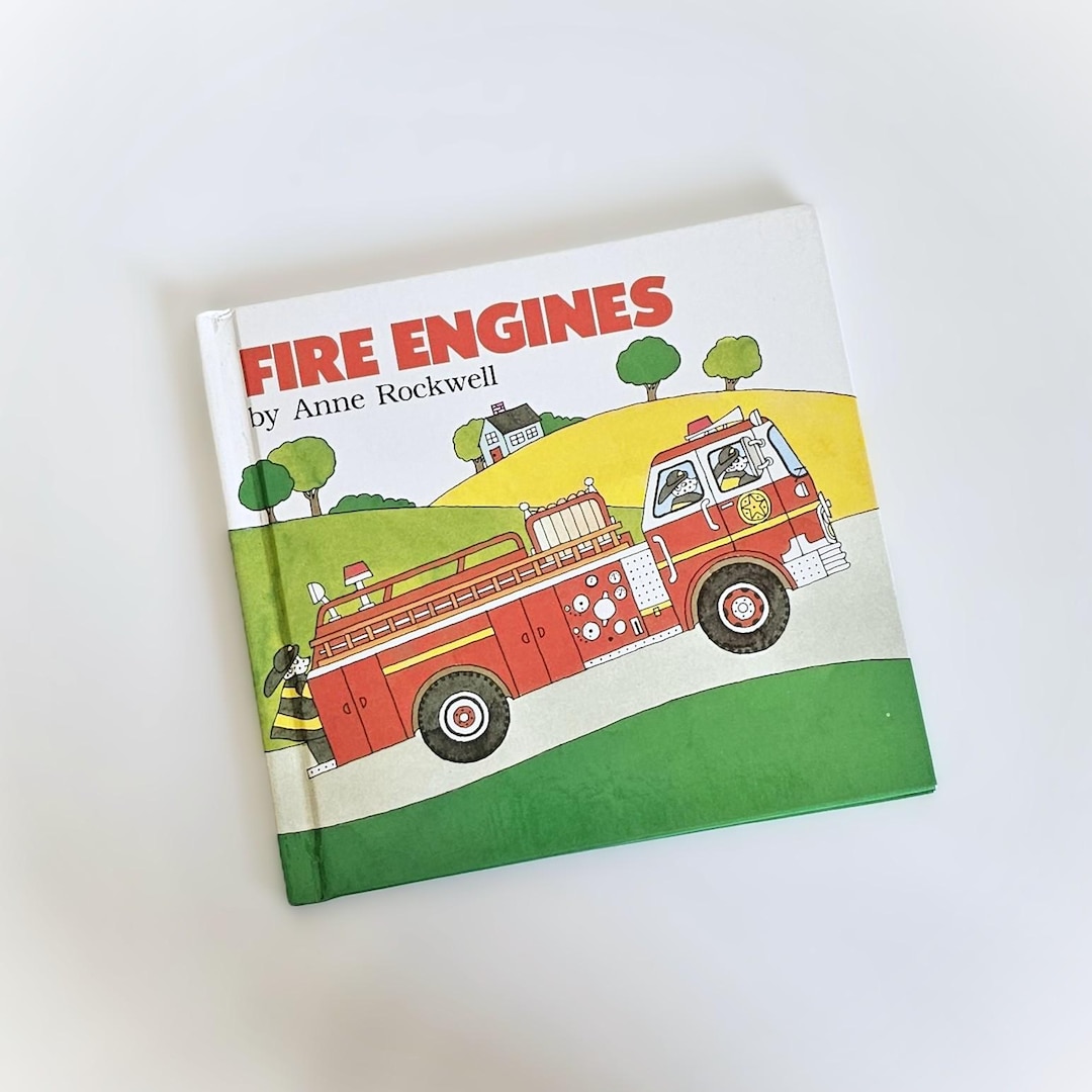 Vintage Children's Book, Fire Engines by Anne Rockwell, Picture Book ...