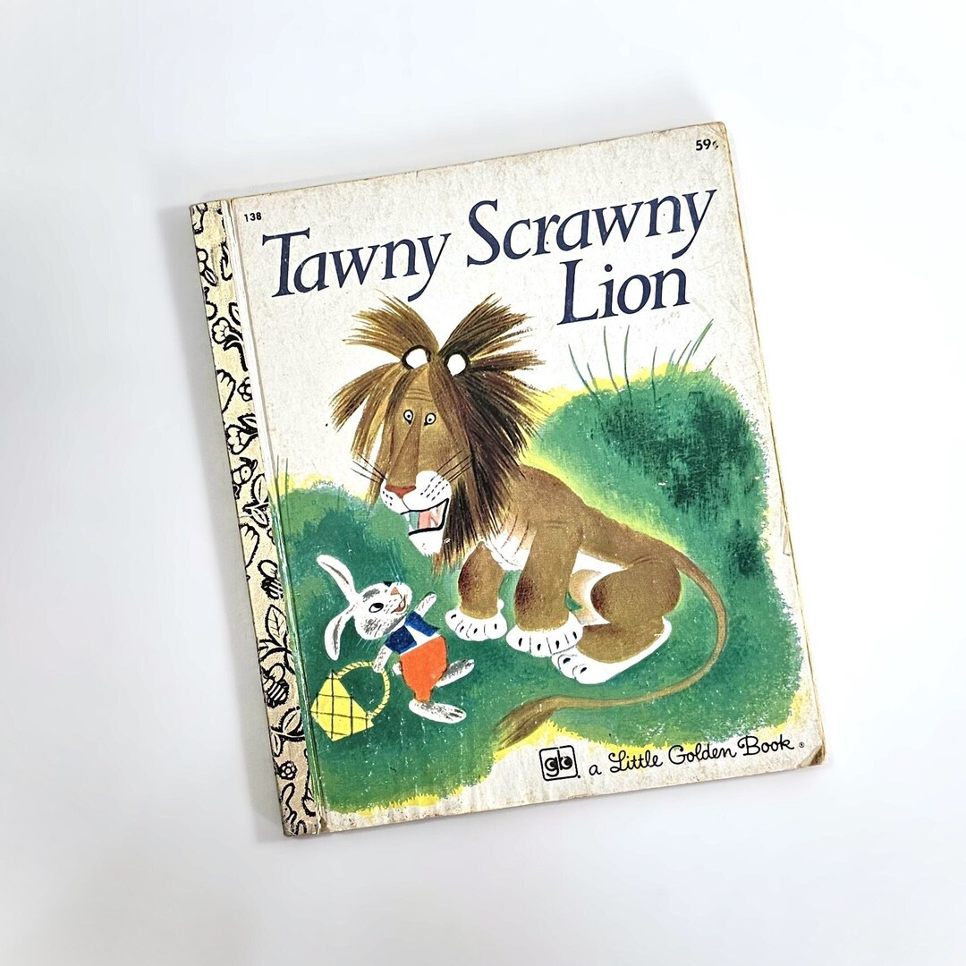 Vintage Little Golden Book, Tawny Scrawny Lion, Kathryn Jackson ...