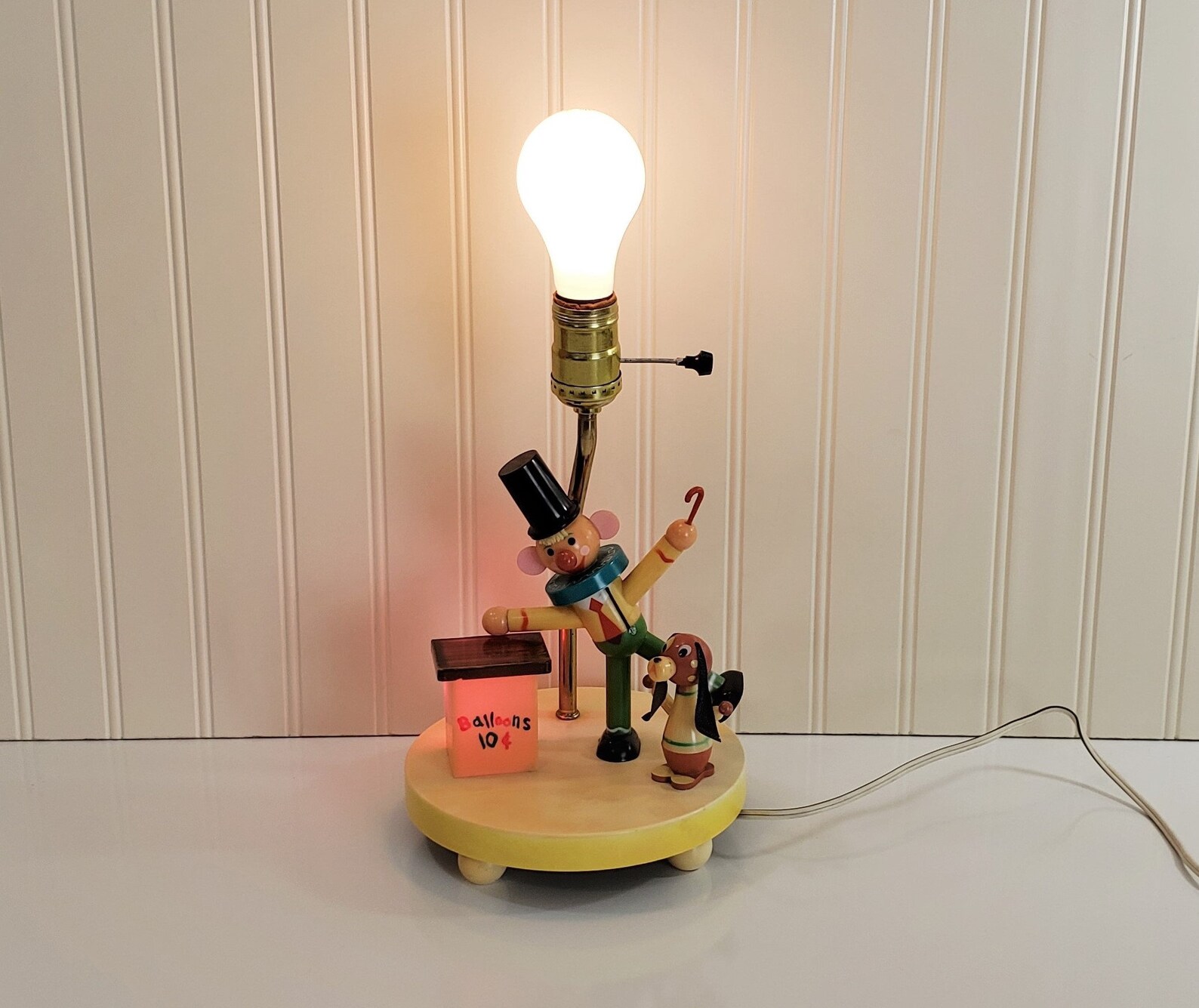 Vintage Clown Lamp Nursery Lamp And Night Light WORKS | Etsy