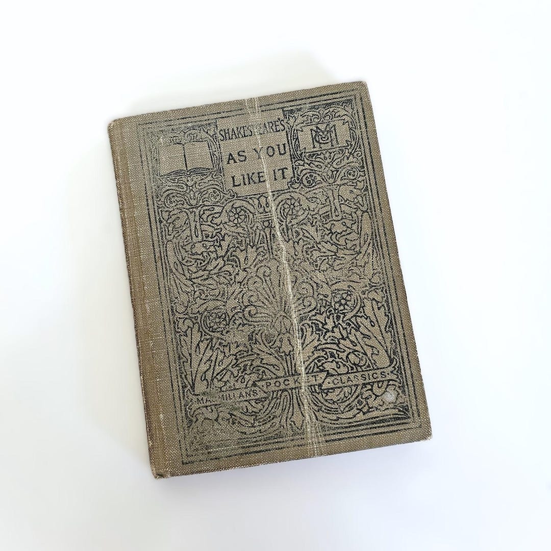 Antique Book, Shakespeare's as You Like It, 1902, Macmillan's Pocket ...