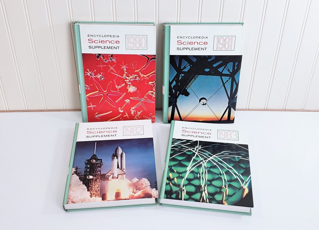 Vintage Science Encyclopedia, Science Book Set, 1980's Encyclopedia ...