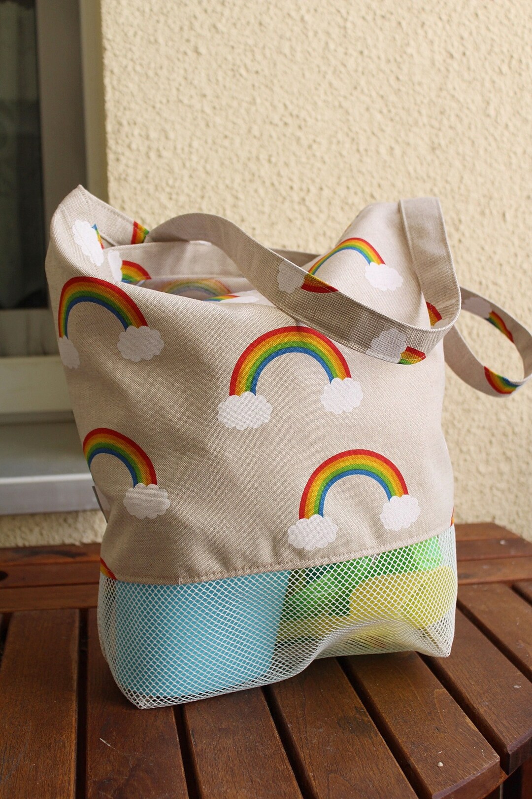 Carrying Bag for Sand Toys, Mesh Bag, Digging Bag, Rainbow - Etsy