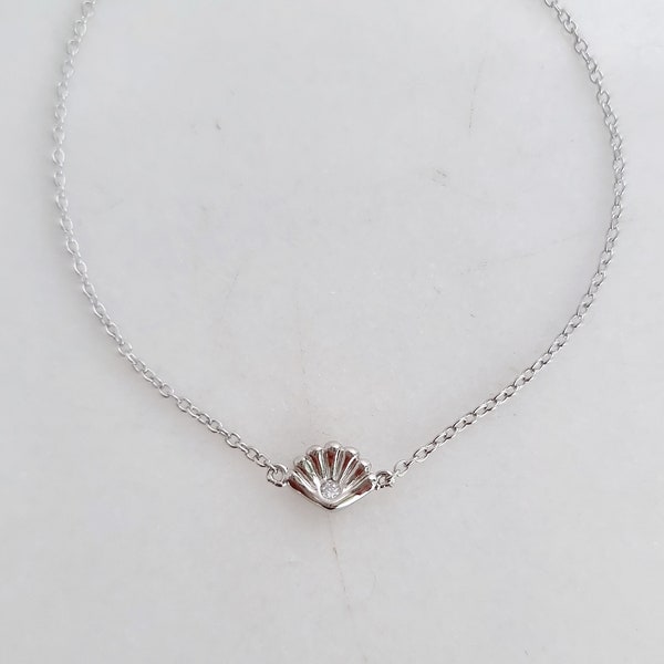 Silver Seashell Bracelet - Etsy