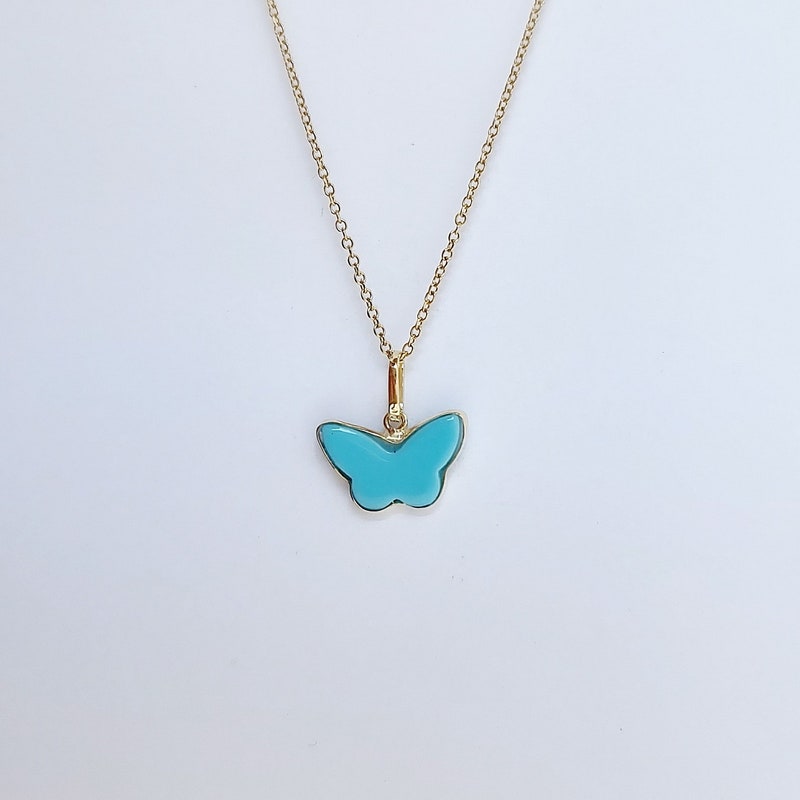 Gold Butterfly Necklace - Etsy
