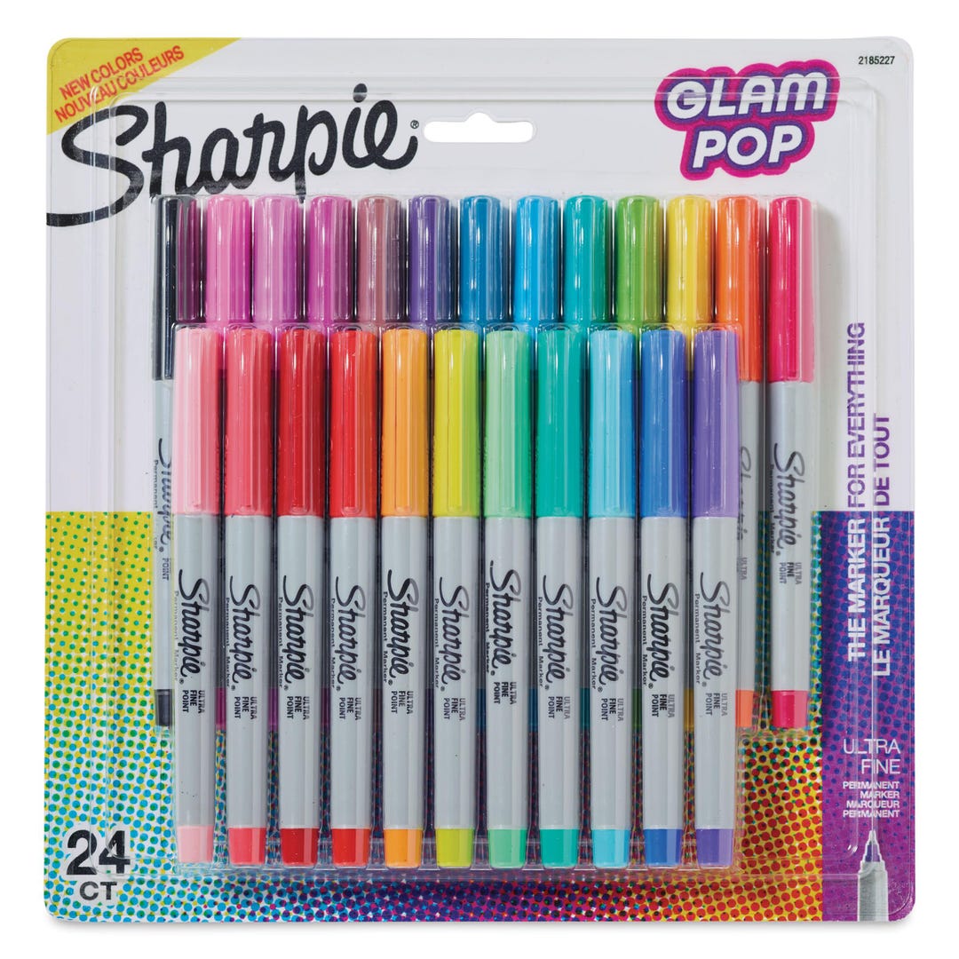 Sharpie Glam Pop Permanent Marker Ultra Fine 24ct, Sharpie Ultra-fine ...