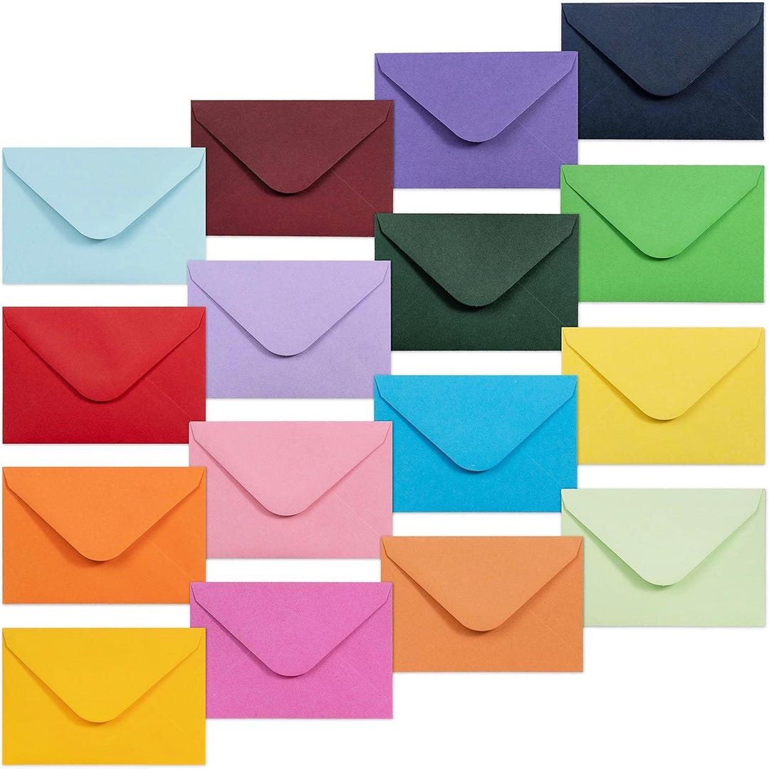4x2.75 Gift Card Envelopes, Business Card Envelopes, 10ct Single Color ...