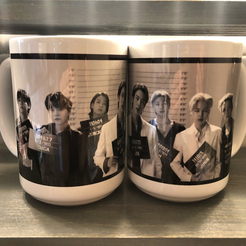 BTS Butter Criminal Mugshot Coffee Mug - Etsy