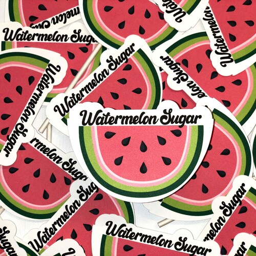 Fine Line Inspired Cupcake Toppers I Watermelon Sugar I Harry | Etsy