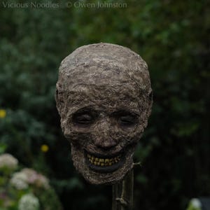 Realistic Human Skull Replica (mummified Head) - Life Size Mummy Made ...
